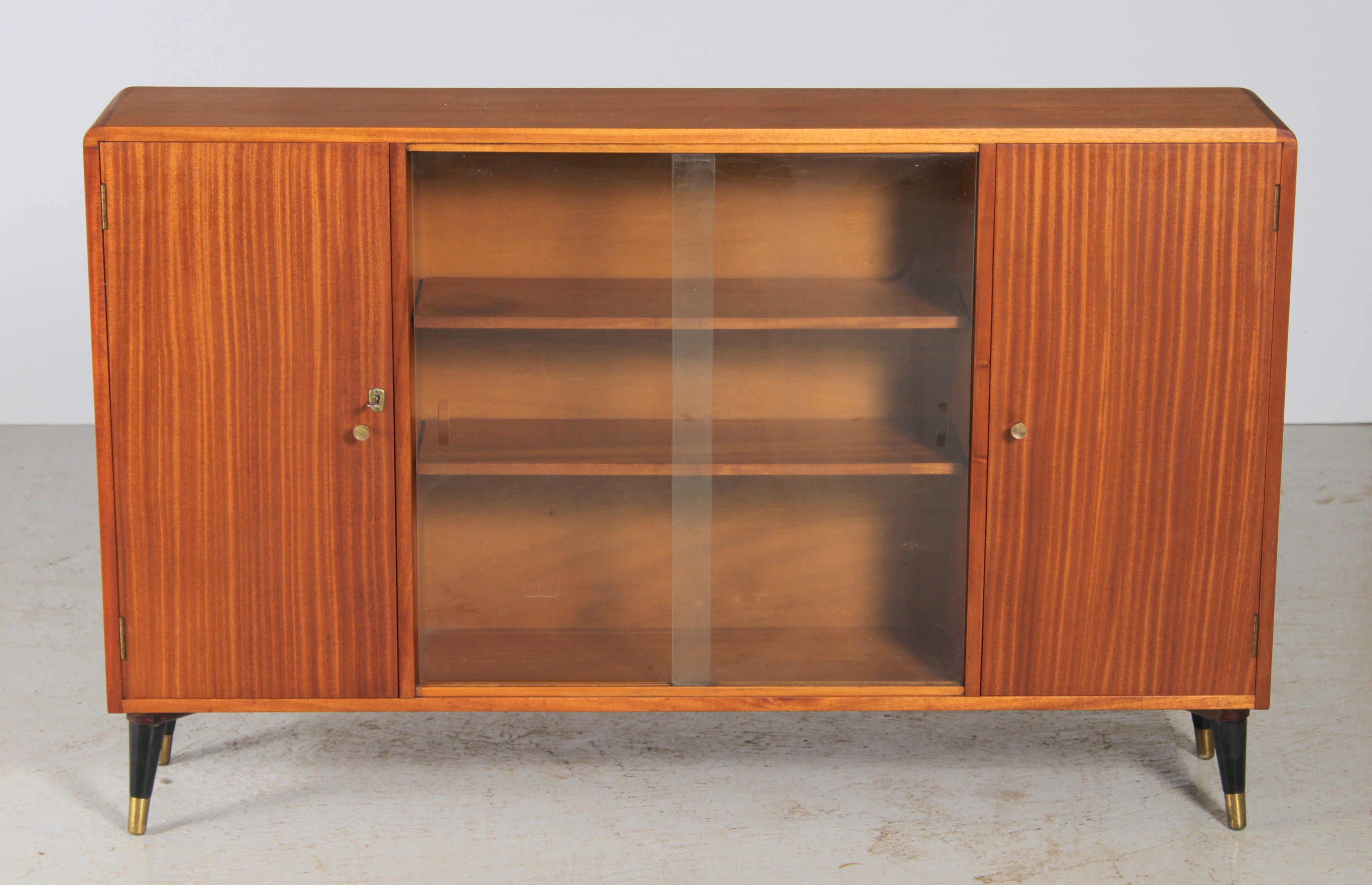 Mid Century Mahogany Slim Sideboard by B&S Goodman, London, circa 1960 ...