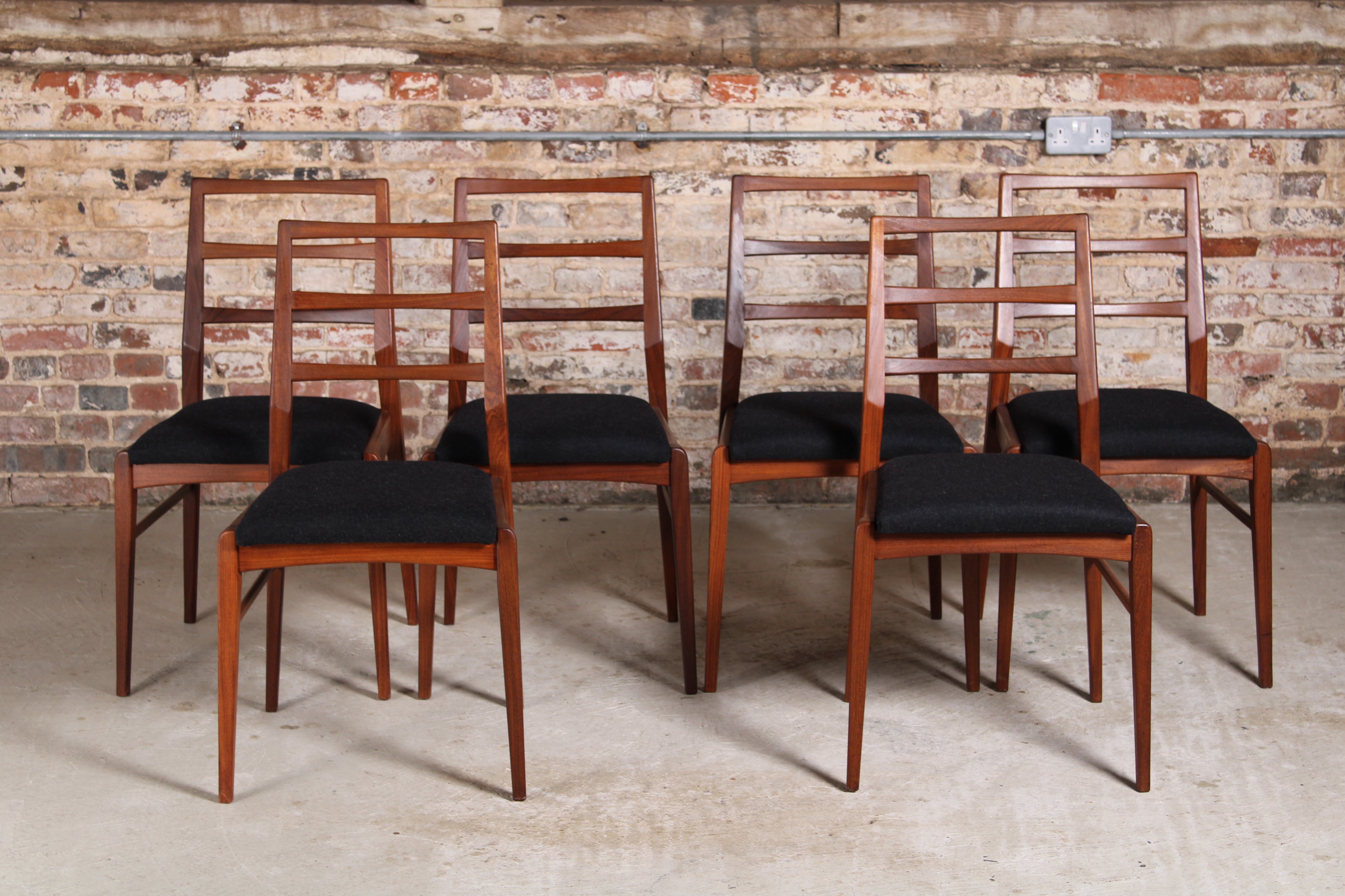 Set of 6 afromosia dining chairs by Richard Hornby for Heal's, circa 1 ...
